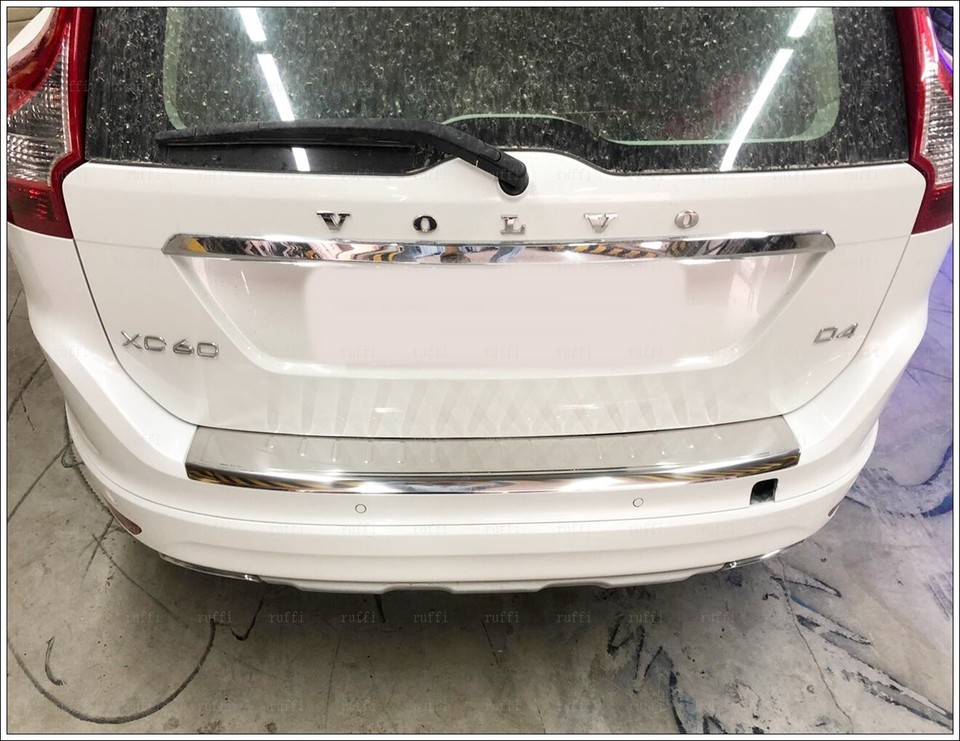 Chrome Rear Bumper Scratch Protector GLOSSY For Volvo XC60 from 2010 to ...
