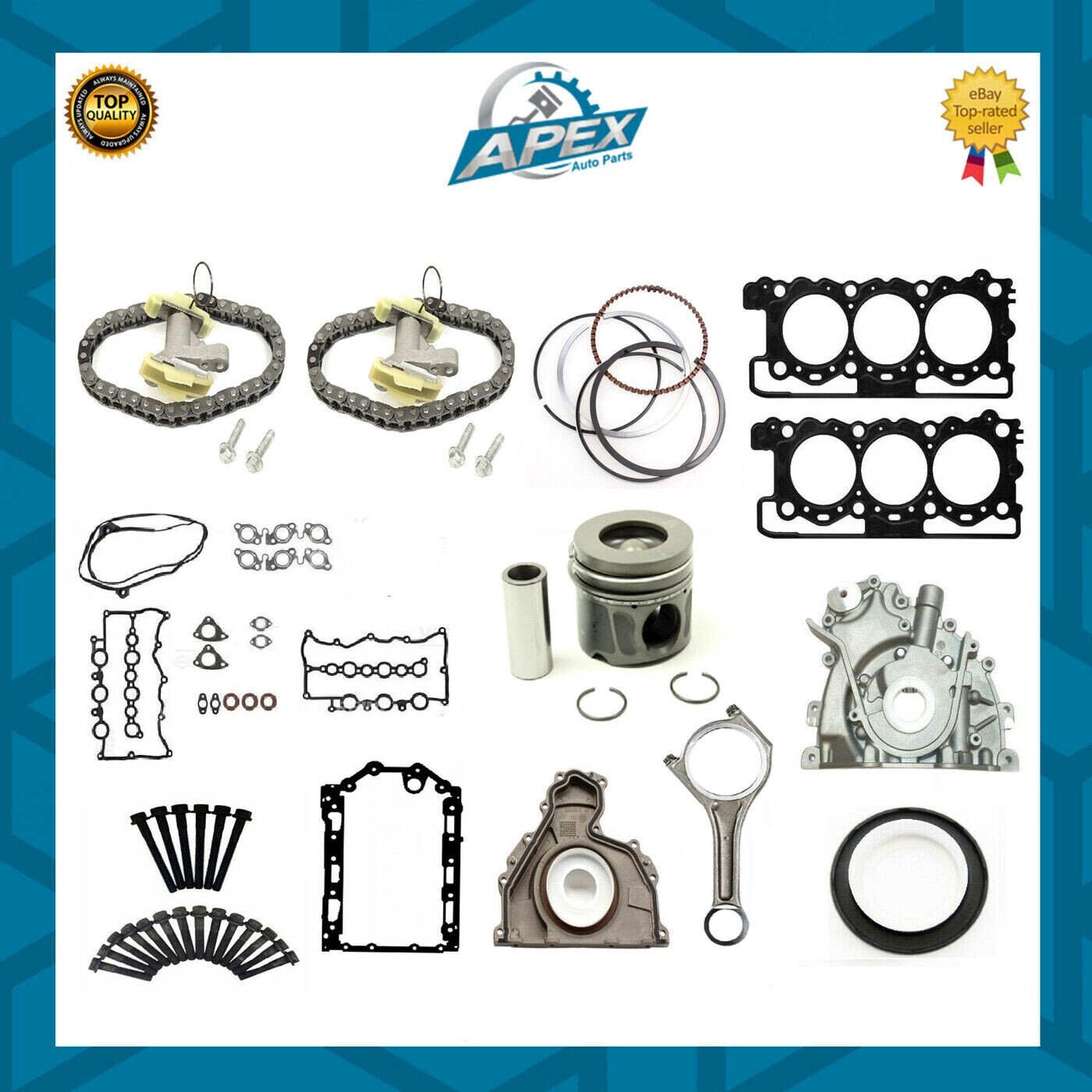 LAND ROVER RANGE ROVER 3.0 ENGINE 306DT TIMING CHAIN KIT & ENGINE ...
