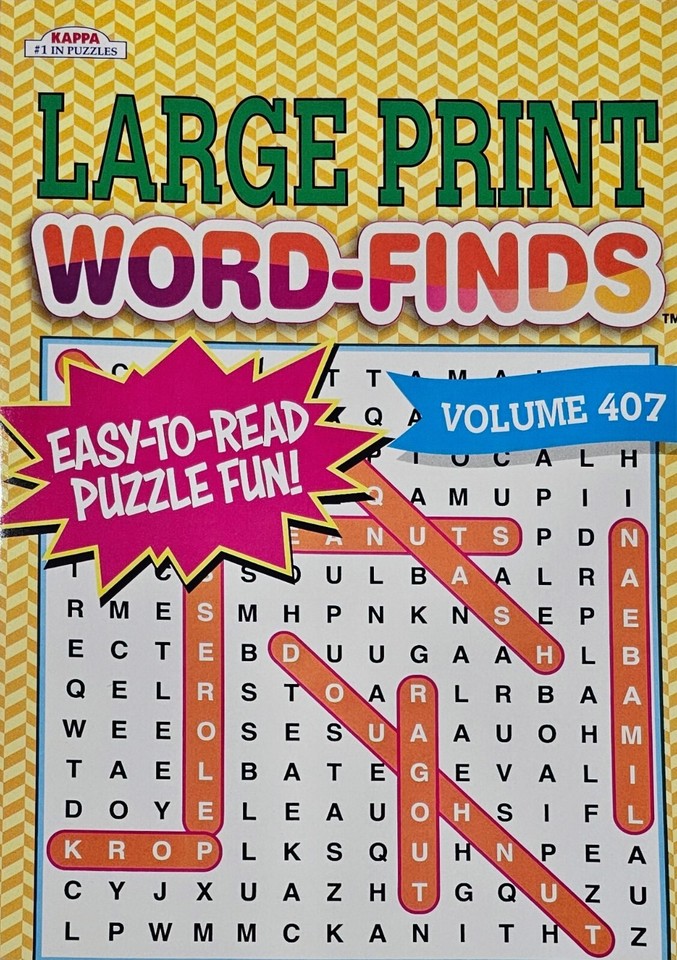 Kappa Large Print Word-Finds Puzzle Books Vol.405-430, 80 Puzzles Each ...