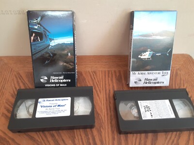 Lot of 2 Maui Helicopter Tour VHS tapes, Kahului Hawaii VHS Vintage | eBay
