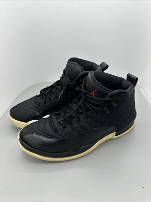 Nike Air Jordan 12 Retro Nylon Neoprene Black White Playoffs Men 11.5 ...
