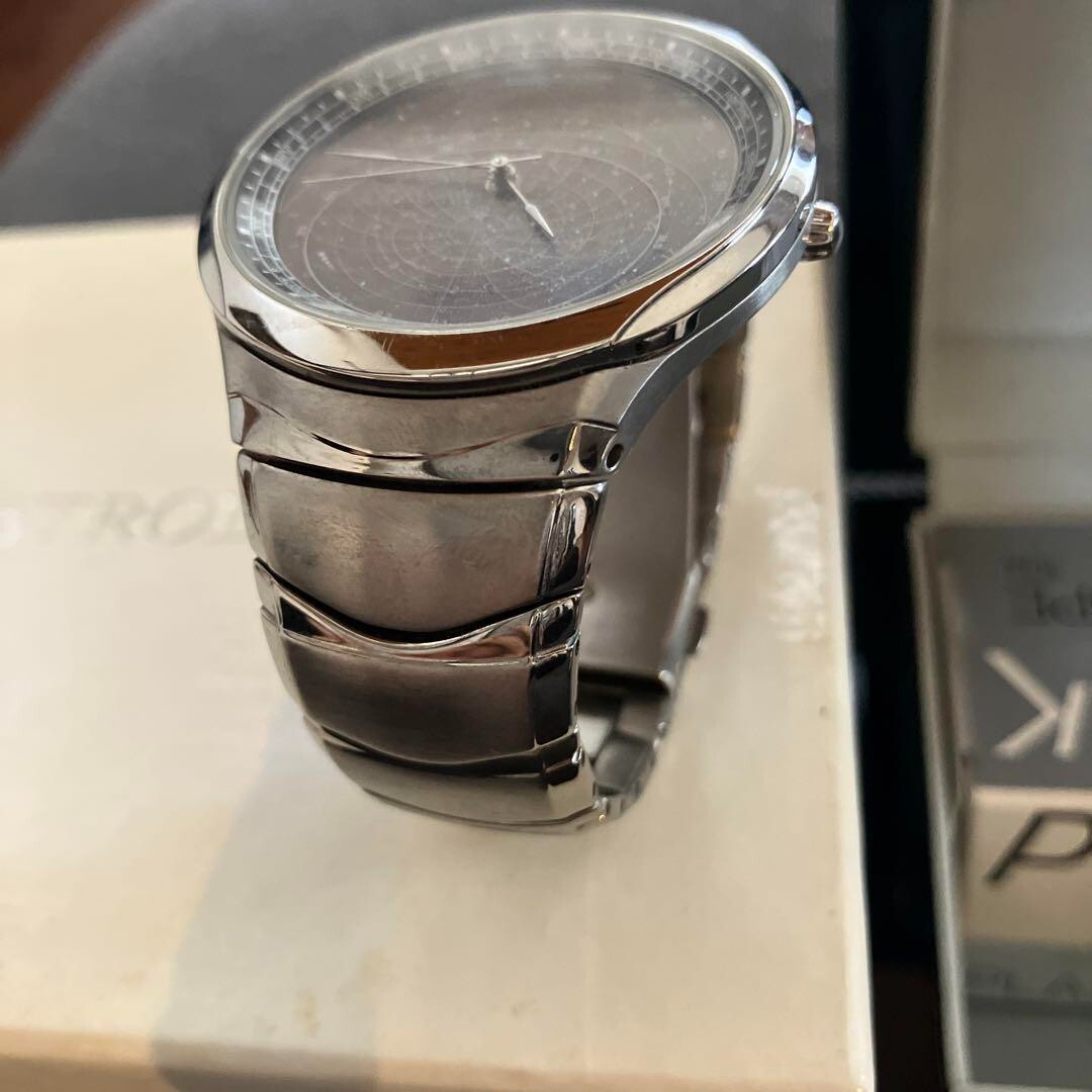 Citizen Cosmo Sign 4P92 Astrodea 3Bar Titanium Quartz Mens Watch Auth ...