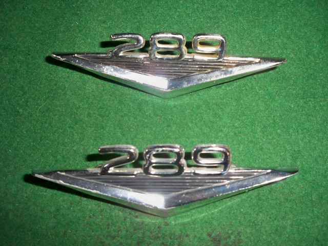Ford 1965 66 Mustang 289 Fender Emblem for sale online | eBay