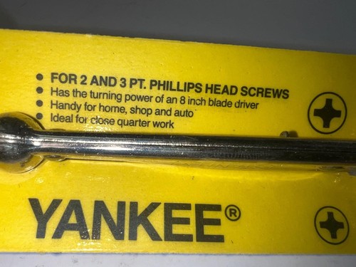 NOS Stanley 1982 USA made YANKEE PHILLIPS offset Ratchet Screwdriver 68 ...