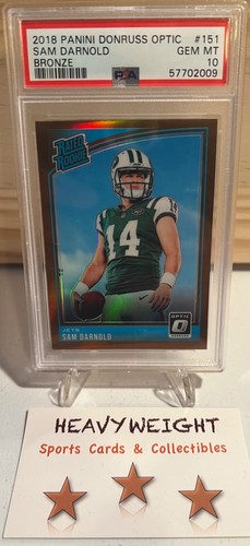 2018 Sam Darnold BRONZE Donruss Optic Rookie #151 PSA 10 GEM MINT Rare ...