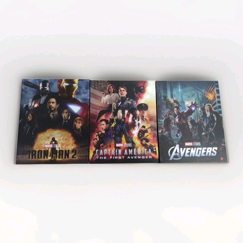 MCU Marvel Phase 1 custom boxes for use w/ 4k Blu Ray steelbook Iron ...