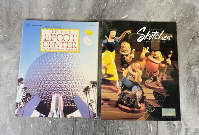 Walt Disneys, Let’s Tour The Epcot stamp and Album Book. A Golden Book ...