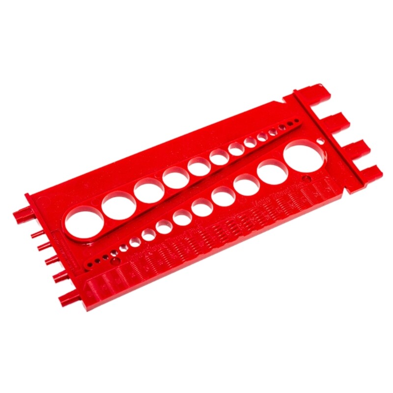 and Nut Gauge Screws Square Size Measuring Ruler Checker Inch Metric ...