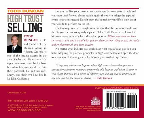 High Trust Selling: Make More Money in Less Time with Less Stress ...