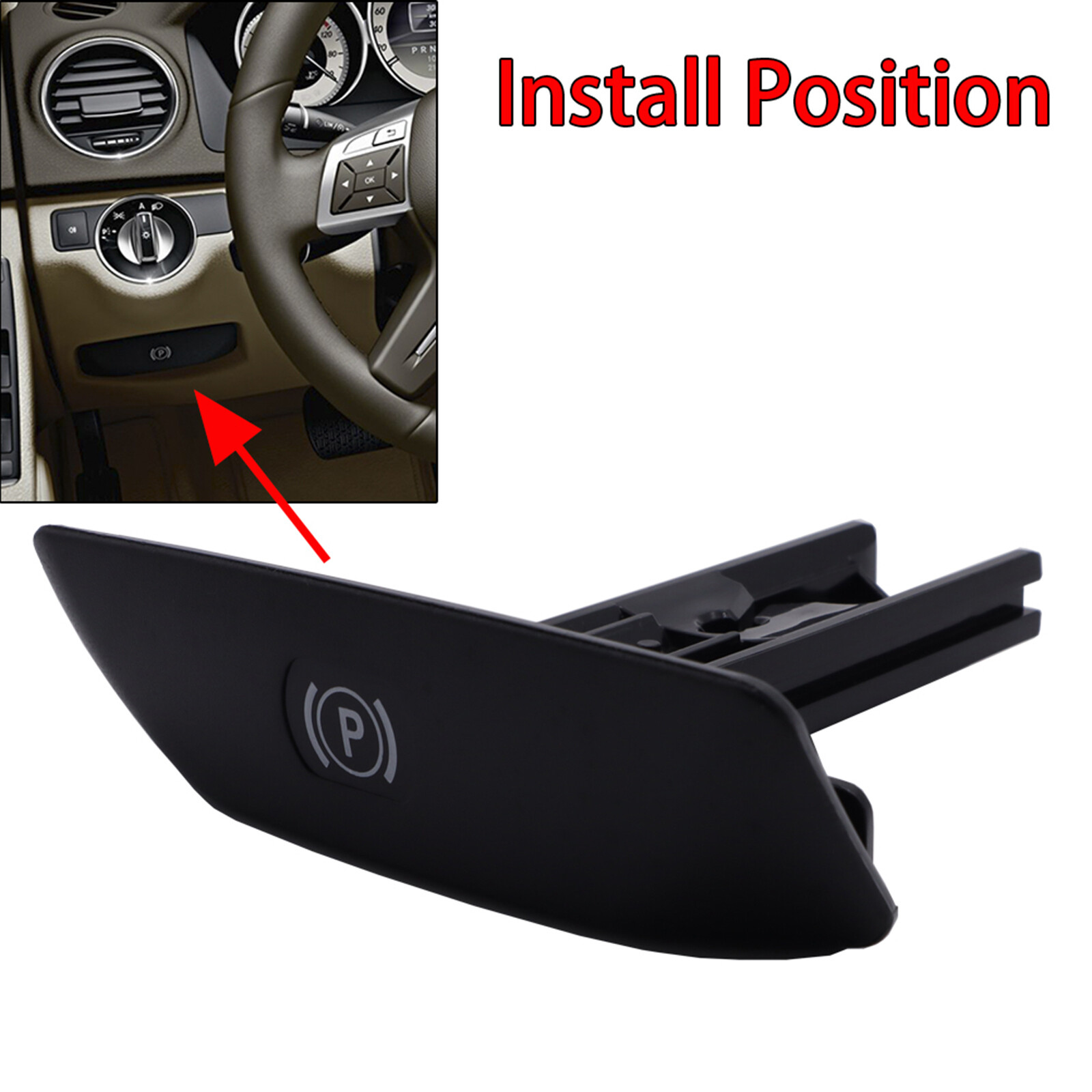 For Mercedes Benz C E Class GLK GLS Parking Brake Pull Handle ...