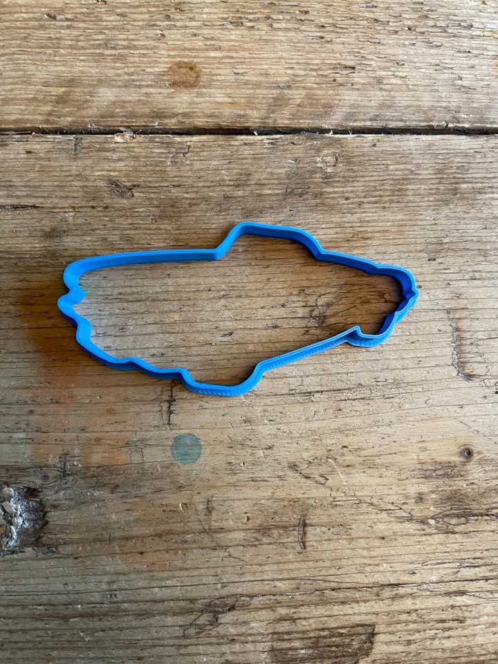 Corvette cookie/ biscuit cutter, decorating ideas, classic car, icing ...