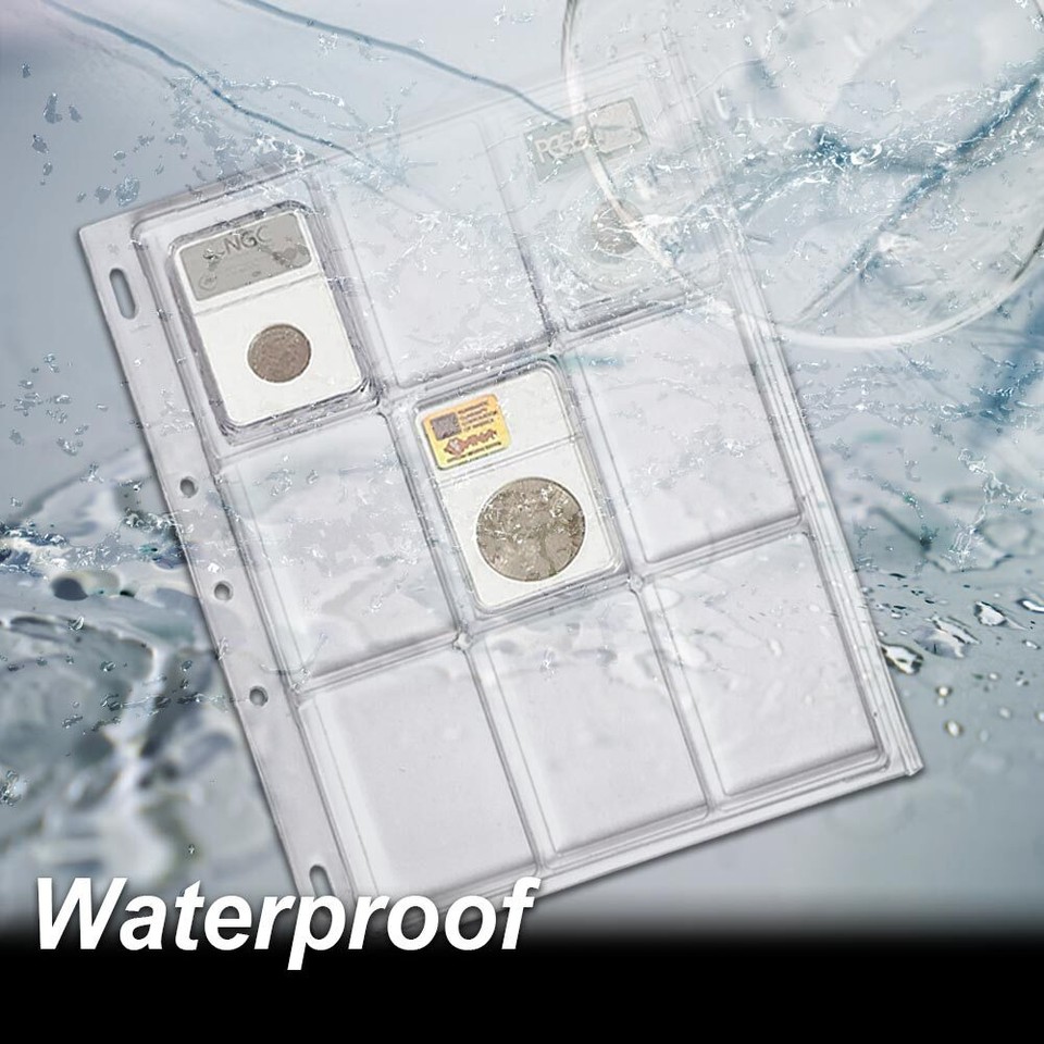 Certified Coin Pages Lighthouse Encap Graded Slab Album 2 Sheets NGC ...