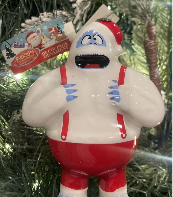 New Hallmark Rudolph the Red Nosed Reindeer Bumble Decoupage Christmas ...