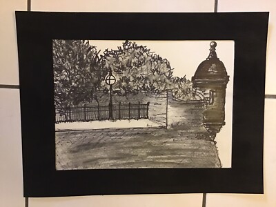 OOAK Drawing Of Sentry Box - Old San Juan, Puerto Rico | eBay