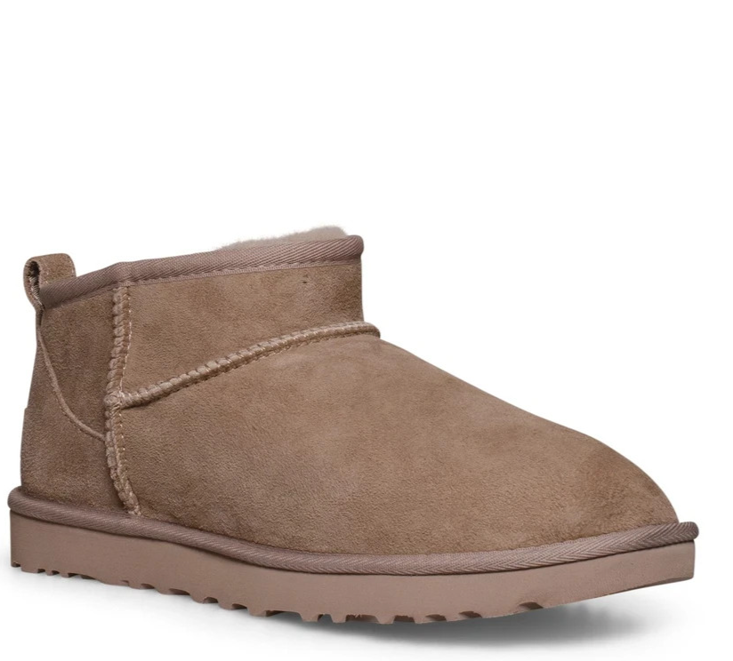 UGG CLASSIC ULTRA MINI CARIBOU WOMEN'S BOOTS SIZE US 6 SUEDE FUR ...