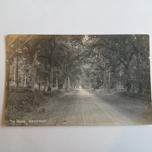 The Woods – WEASENHAM – Is this road now the A1065? – Early Real Photo ...