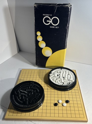 vintage magnetic GO game set Folding Board Portable Jishaku Japanese ...