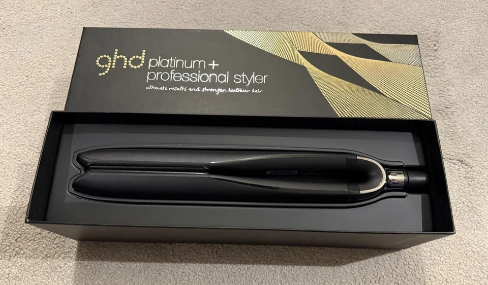 GHD Platinum+ Professional Smart Styler Straightner Black - Brand New W ...