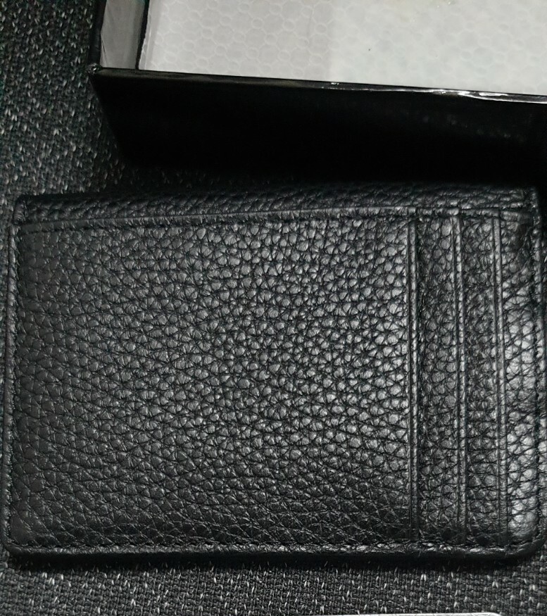 Oroton Money Clip Wallet Black 100% Real Leather | eBay