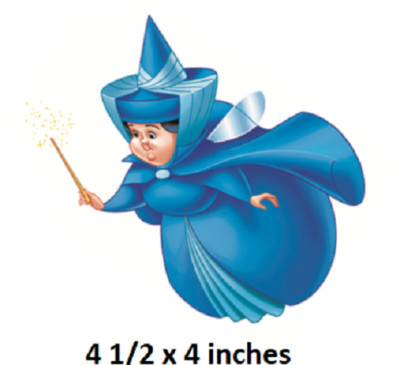 Merryweather Fairy Decal Blue Godmother Wall Sticker Sofia First Peel ...