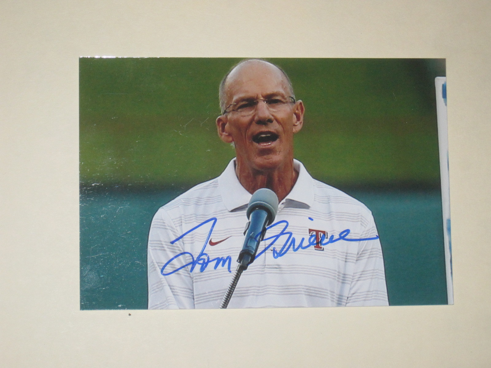 Texas Rangers TOM GRIEVE Signed 4x6 Photo AUTOGRAPH 1A | eBay