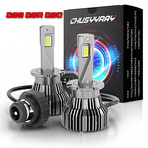 2X D2S D2C D2R LED Headlight Bulbs 6000K/set High low beam Super White ...