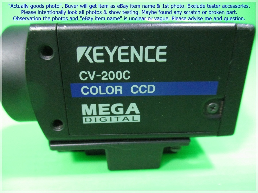Keyence CV-200C, Color CCD Hi-Speed Camera as photo, sn:0085, Tested ...