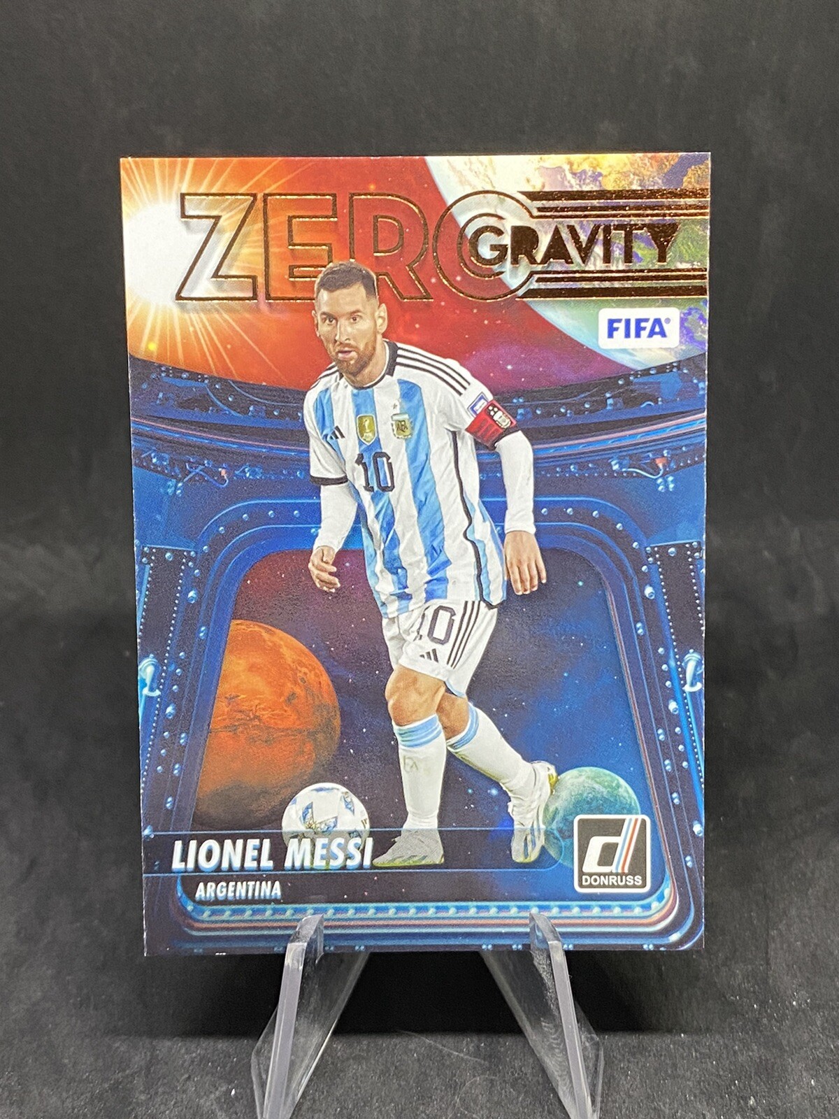 Lionel Messi 2023-24 Panini Donruss FIFA Zero Gravity Insert Card #5 ...