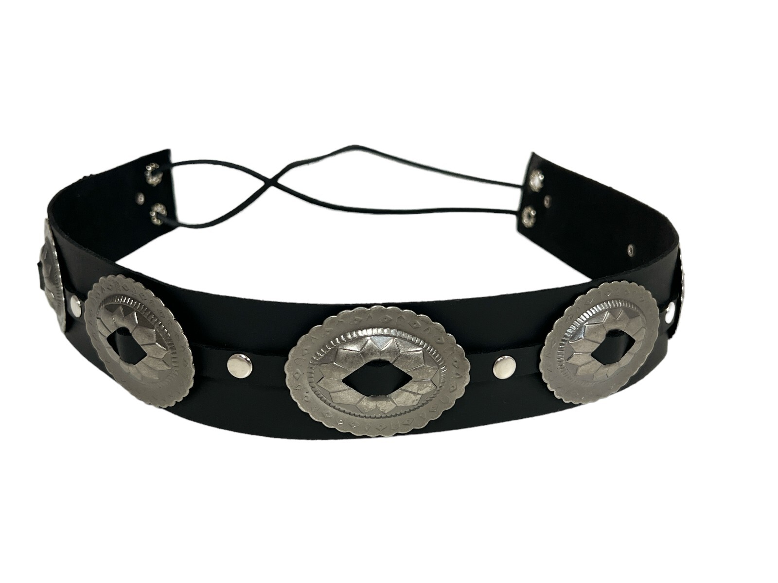 Conch Wide Hat Band for Cowboy Hat Steampunk Leather Slash Thrash Metal ...