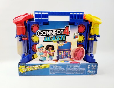 Hasbro Connect 4 Blast! Game Nerf Powered Blasters and Darts New with ...