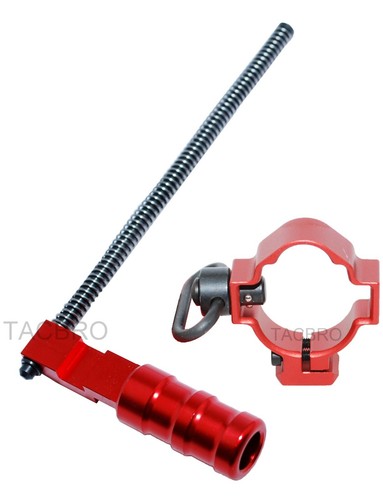 Red Ruger 10/22 Bolt Charging Handle & Barrel Band + Sling Swivel Combo ...