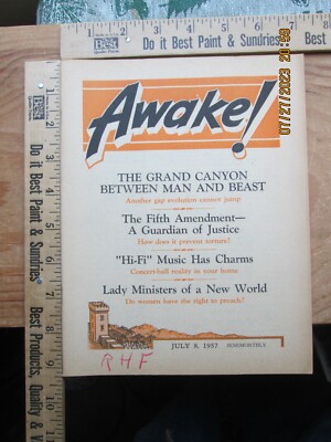 Awake! watchtower magazine july 8 1957 | eBay