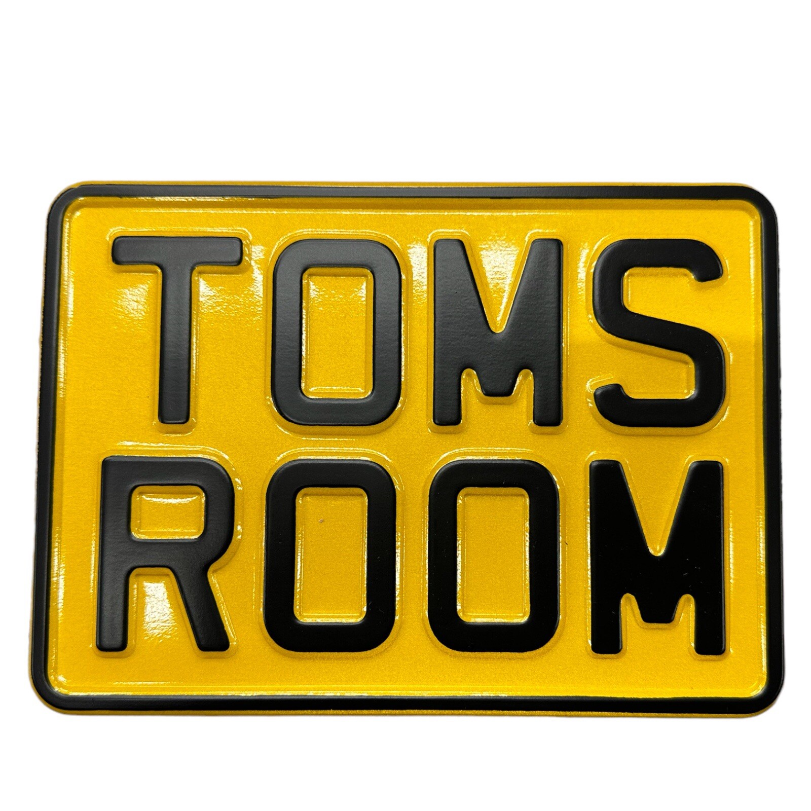 7x5 Yellow Motorcycle Sized Pressed Aluminum Metal Plate | eBay UK