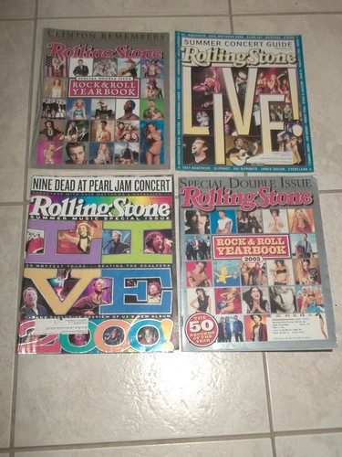 ROLLING STONE MAGAZINES - CONCERT GUIDES AND ROCK N ROLL YEARBOOKS 2000 ...