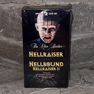 Clive Barker Collection Hellraiser I 1 Hellbound II 2 VHS Sealed Horror ...