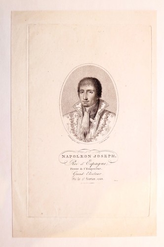 Gravure au pointillé, Portrait de Napoléon Joseph, Portman,XIXe | eBay