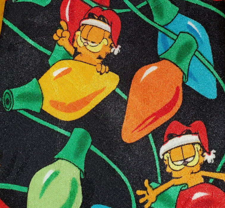 GARFIELD THE CAT ~ HOLIDAY LIGHTS ~ MENS CHRISTMAS TI… - Gem