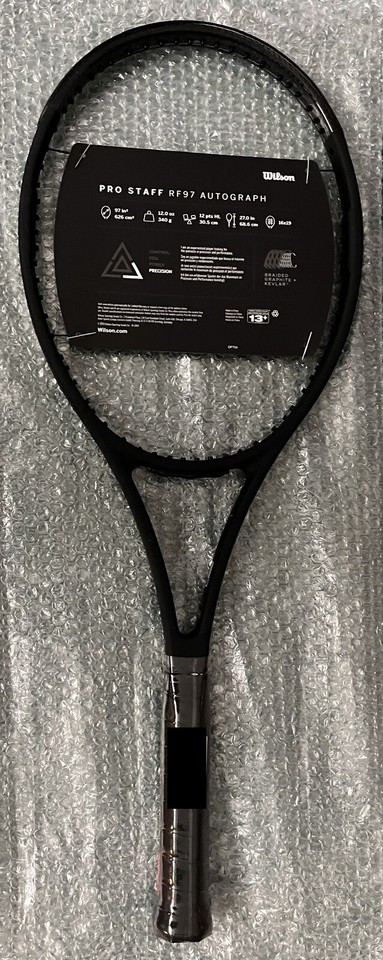 New NOS Wilson Pro Staff RF97 v13 Roger Federer Autograph 4 1/2 Racket ...