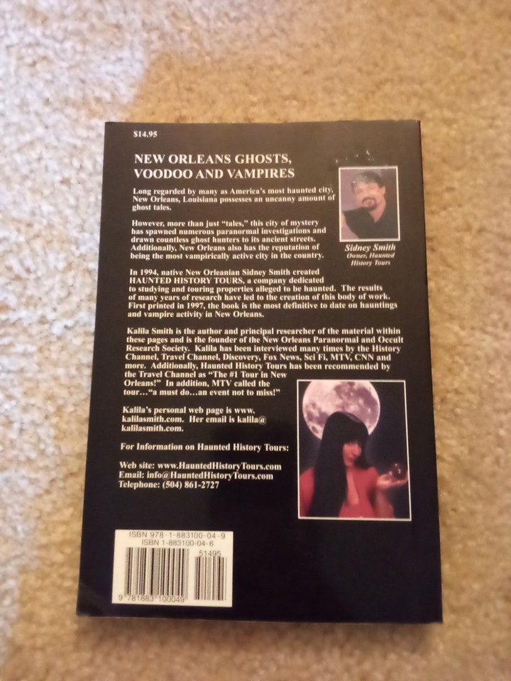 New Orleans Ghosts Voodoo and Vampires by Kalila Katherina Smith 2007 ...