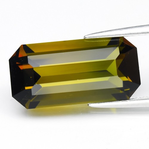 💎 6.78ct VVS Octagon Natural Yellow Green Tourmaline - Unheated Tanzania Gem | eBay