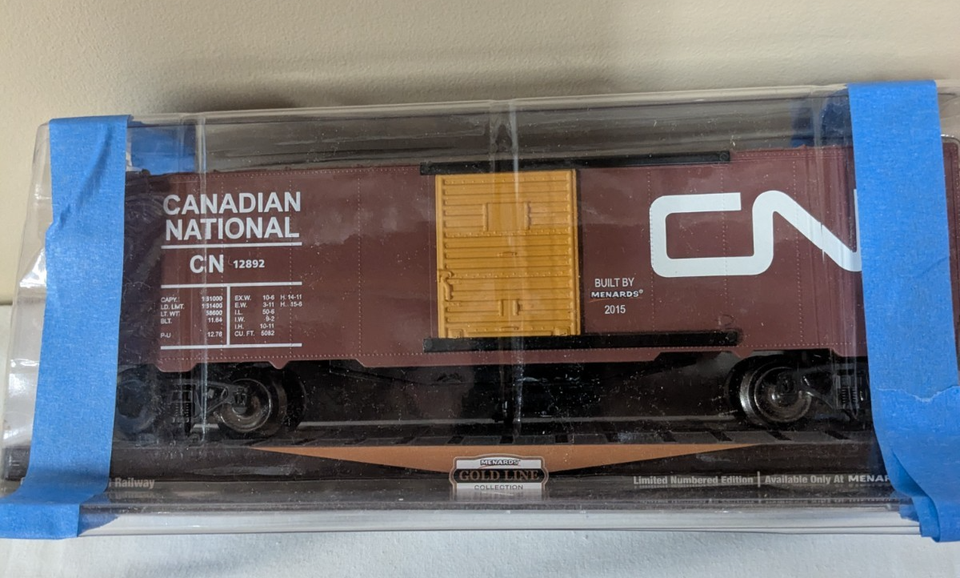 Menards O Scale Canadian National Box Car 279-2633 (Steel Wheels ...