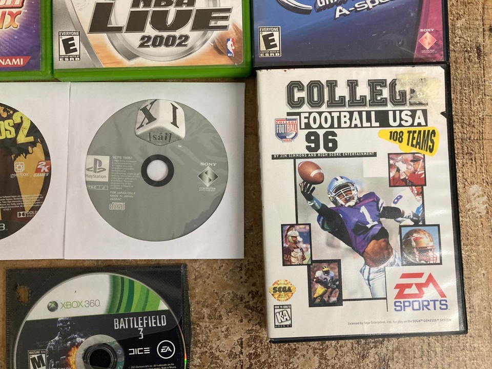 Lot of 10 Games Bundle GAMECUBE SONIC MEGA SEGA GENESIS PS3 PS2 PS1 PSP ...