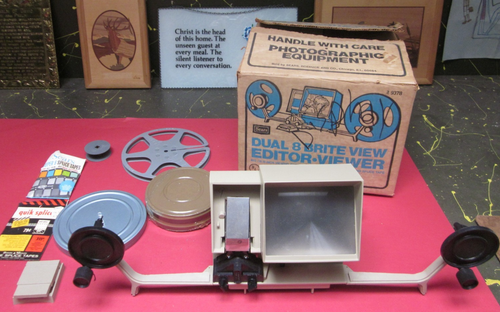 Sears dual 8 editor viewer for 8mm film, w/ accessories | eBay