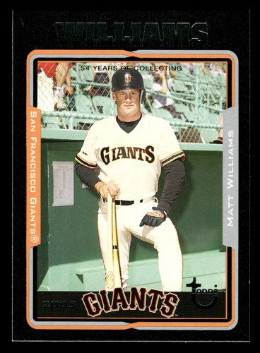 Matt Williams San Francisco Giants 2005 Topps Retired Signature Black ...