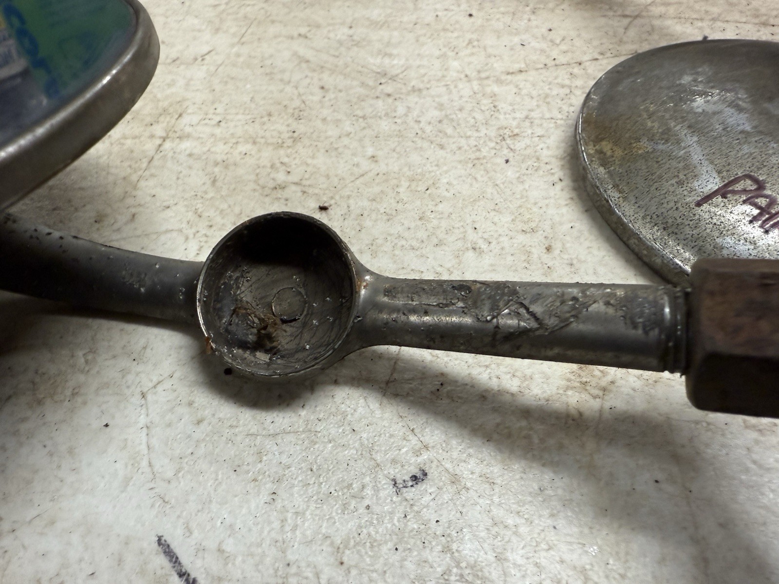 Pair Of Vintage Clip On Side Mirrors Hot Rod Custom Thermometer | eBay