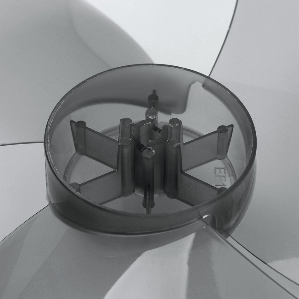 Plastic Fan Blade 12/16 inch with Nut Cover Replacement Table Fanner ...