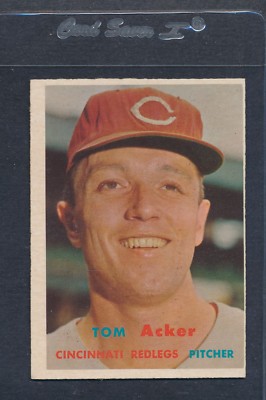 1957 Topps #219 Tom Acker Reds EX *2910 | eBay