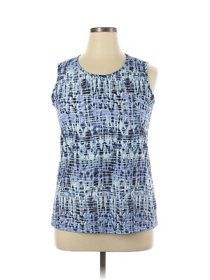 Kasper Women Blue Tank Top XL | eBay
