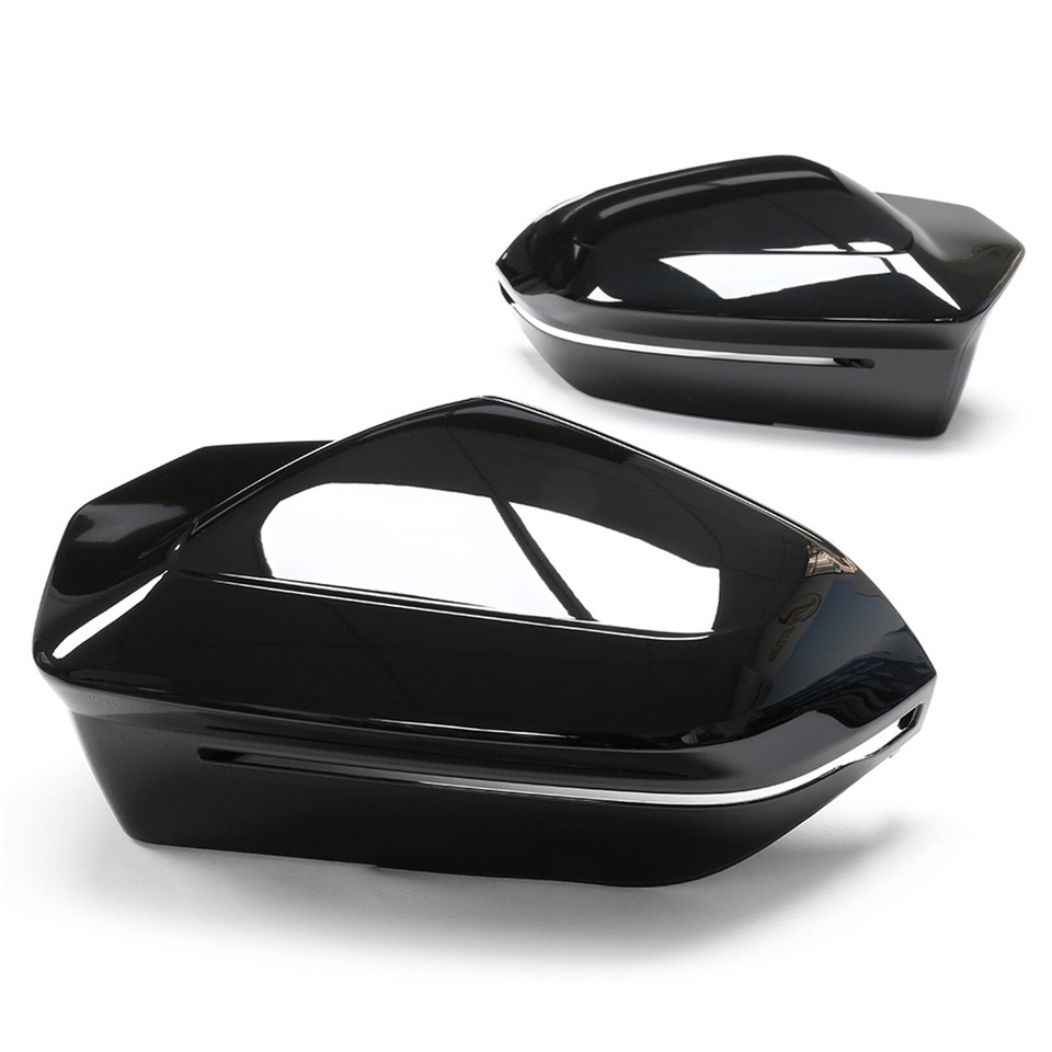 Gloss Black Side Rearview Mirror Cover For BMW 5 Series G60 G61 G68 ...