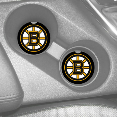 BOSTON BRUINS RUBBER CAR COASTERS SET (2) NHL HOCKEY | eBay